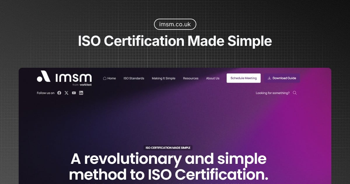 IMSM - ISO Certification Experts - Certification Made Easy